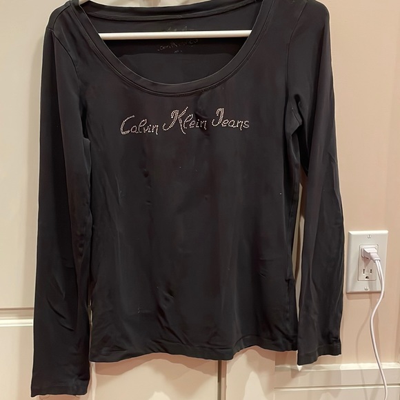 Calvin Klein Jeans | Tops | Calvin Klein Jeans Black Top | Poshmark